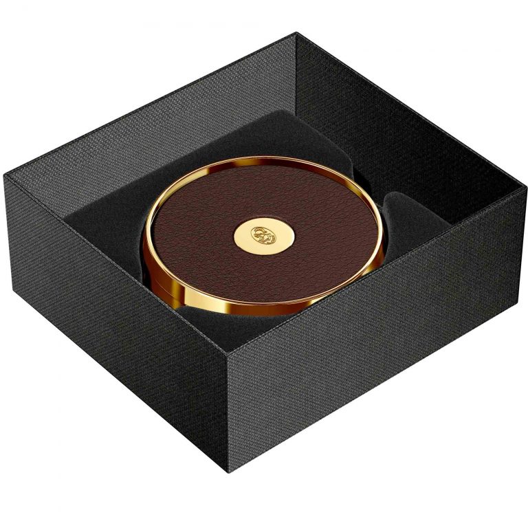 Gold Coaster Set with Holder - El Casco