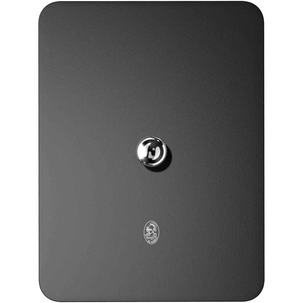 Black and chrome plated Letter Tray Cover - El Casco