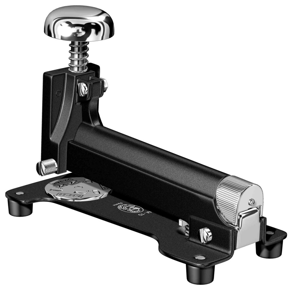 Chrome plated and black M-10 Desk Stapler - El Casco