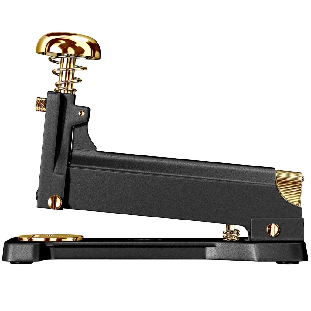 23K gold plated and black M-30 Desk Stapler - El Casco