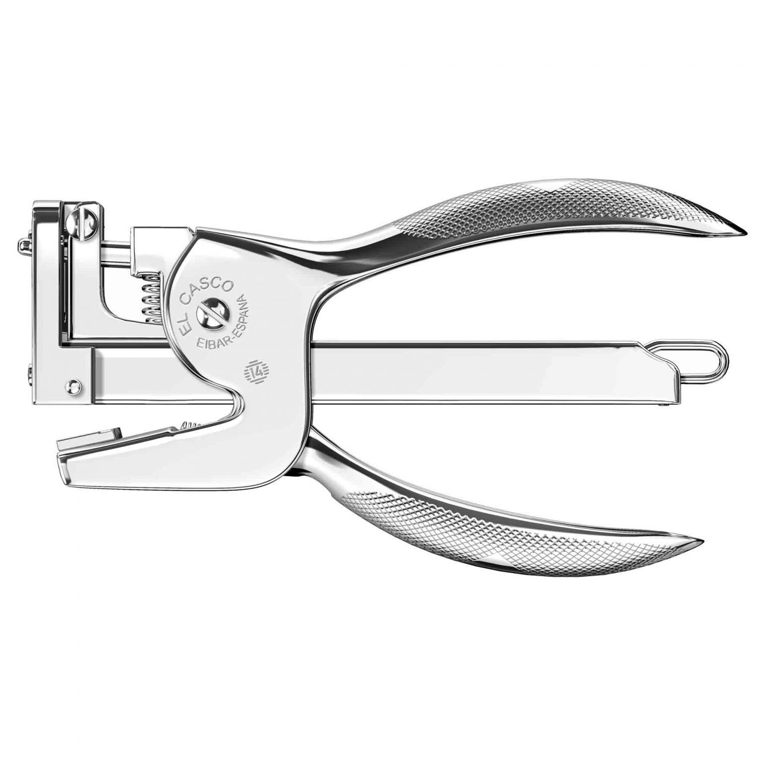 Shiny chrome plated M-85 Plier Stapler - El Casco