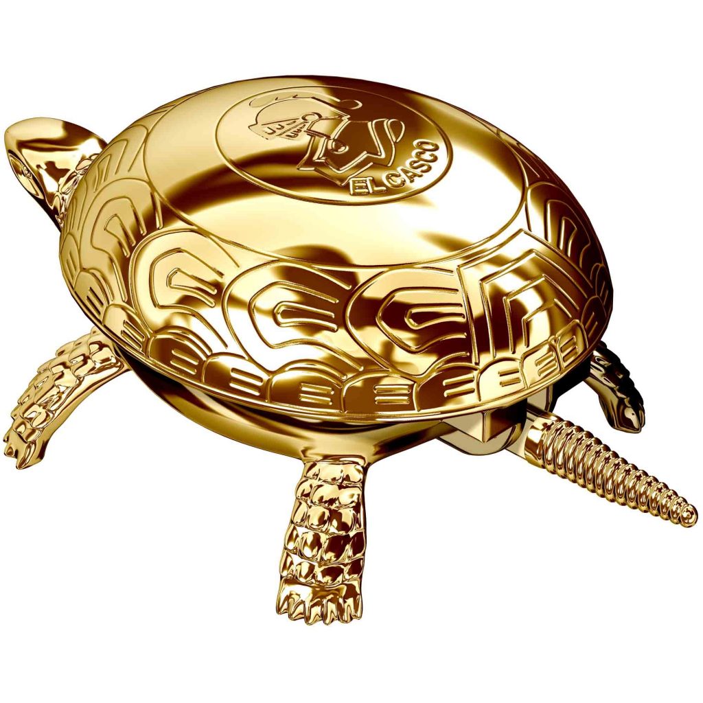 23K gold plated Turtle Bell - El Casco